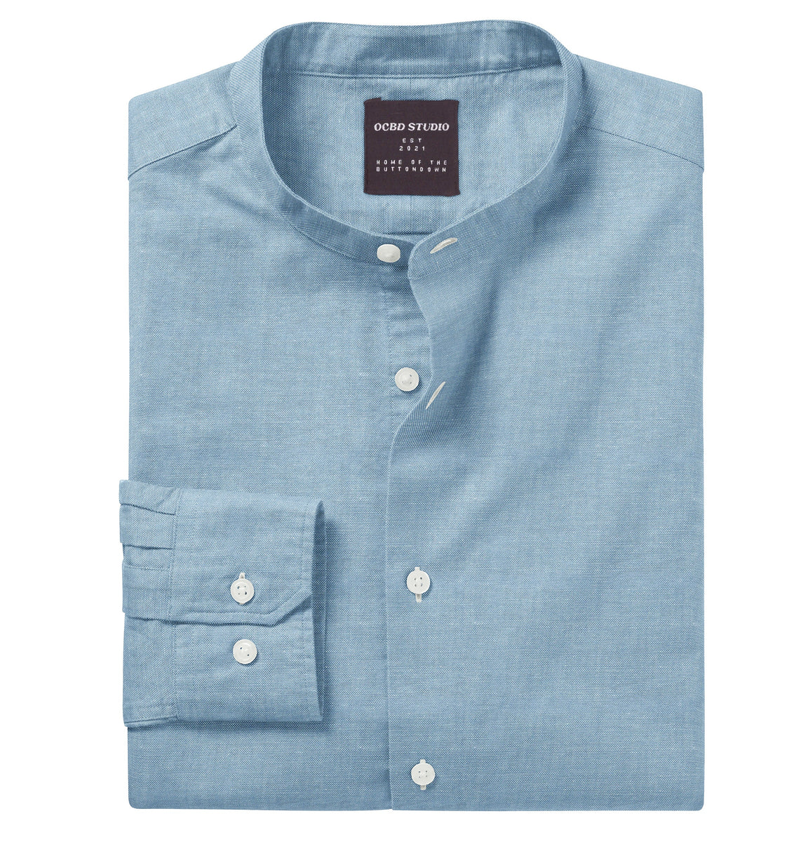 Airthreads Men's Shirt, Oxford Cotton Button Down, Long Sleeve, Band ...